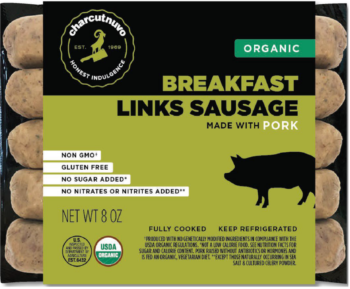 Organic Breakfast Links – Organic Pork Breakfast Sausage – Charcutnuvo